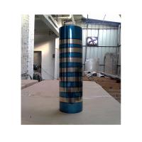 China Large Capacity Stainless Steel Car Motorcycle Pipe Tube Vacuum Plasma Coating Equipment For Rainbow Blue Color for sale