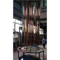 China Vertical Loading Stainless Steel Furniture Pipe Tube PVD Vacuum Coating Machine For Gold Rose Gold Color for sale