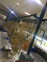China Large Capacity Double Chambers Stainless Steel Pipe Tube Parts Titanium Gold Vacuum PVD Plating Machine for sale