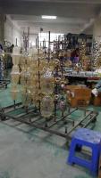 China High Efficiency Glass Cup Silver Gold Red Color Vacuum PVD Coating Machine In Foshan for sale