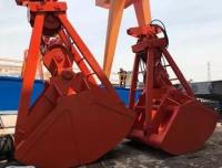 China Rope Control Mechanical Wireless Grab Bucket Marine Grapple 9.5 T Weight for sale