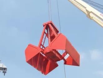 China 2 Peels Mechanical Grab Control Bucket For Material Unloading for sale