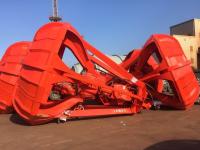 China ISO Mechanical Control Orange Peel Grab Bucket Electro Hydraulic Remote Control for sale