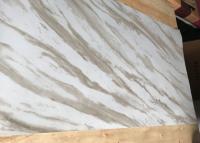 China High Gloss White Grey Marble Effect PVC Decorative Film For Countertop for sale