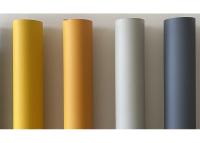 China Plain Color Matte PVC Furniture Foil For Shaped MDF Doors Decorative for sale