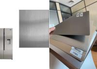 China Versatile Meta Silver Brush Color PVC Decorative Film For Home Appliance Panel for sale