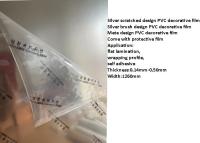 China 0.50mm Anti Dirty PVC Decorative Film For Cabinetry Doors for sale