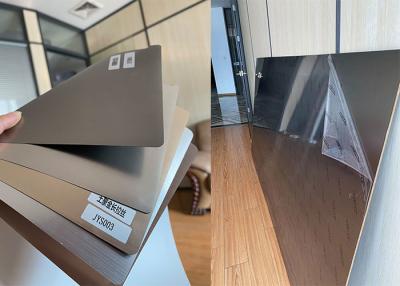 China durable Meta Brush PVC Decorative Film For Interior Panel Lamination for sale