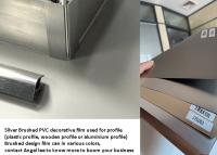 China Self Adhesive PVC Wrapping Film For Wooden Plastic Aluminium Profile for sale