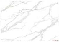 China ROHS 0.50mm White Marble PVC Film For Interior Furniture Front Decoration for sale