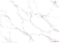 China White Marble Finish PVC Decorative Film 300 Meter / Roll Super Matte for sale