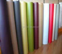 China 50m Self Adhesive PVC Film For Furniture Cabinet Wall Ceiling Door Flat Surface Matte Semi Gloss for sale