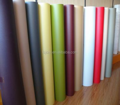 China 50m Self Adhesive PVC Film For Furniture Cabinet Wall Ceiling Door Flat Surface Matte Semi Gloss for sale