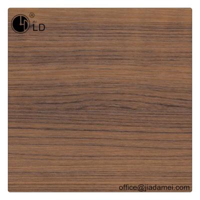 China Walnut Wood Grain PVC Decorative Film For MDF Profile Wrapping for sale