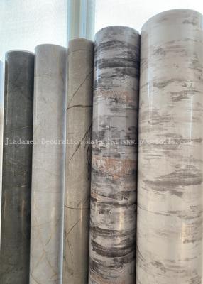 China High Gloss Marble PVC Roll PVC Decorative Film For Vacuum Membrane Pressing for sale