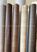 China Wood Grain Profile Wrapping PVC Film For Door Panel Decoration for sale