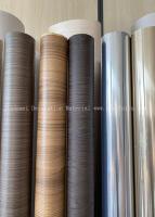 China Wood Grain Profile Wrapping PVC Film For Indoor Furniture Panel Decoration for sale