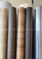 China Wood Pattern PVC Film Roll For Indoor Furniture Panel Decoration for sale