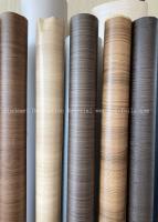 China Wood Pattern PVC Film Roll For Indoor Furniture Panel Decoration for sale