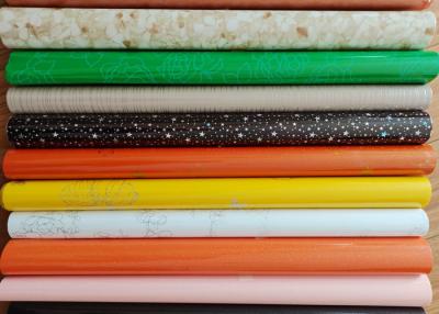 China Packed In Roll High Gloss Colorful Self Adhesive PVC Film For Furniture Decoration for sale