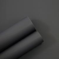 China Dark Grey Color PVC Decorative Foil For Interior Surface Decoration, Super Matte for sale