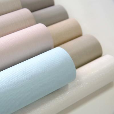 China Fabric-Like Texture Design PVC Decorative Foil Roll For Furniture Covers for sale