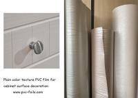China Plain Color Texture PVC Decorative Film For Cabinet Surface Decoration for sale