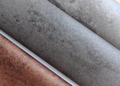 China Grey Concrete Stone Design PVC Decorative Film For Interior Doors for sale