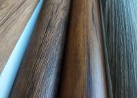 China Walnut Brown Wood Grain PVC Decorative Film For Plastic Windowsills for sale
