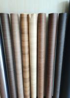 China Golden Oak Wood Grain PVC Lamination Film For Window And Door Profiles for sale