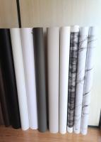 China White Marble Matte PVC Decorative Film for Vacuum Press Applications in Furniture Panels for sale