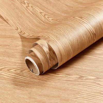 China China Factory Wholesale Natural Wood Pattern Vinyl Self Adhesive PVC Film For Furniture Decoration for sale
