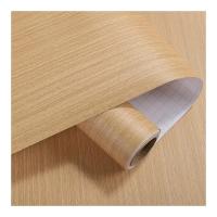 China Stock Color New Wood Grain PVC Decorative Film Wallpaper Wooden Adhesive Foil for sale