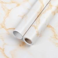 China Glossy Marble Self-Adhesive Kitchen Wallpaper For Oil-Proof Ceramic Tile Wall Sticker Cabinet Renovation Marble Film for sale