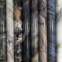 China Customized Marble Effect Digital Printing PVC Decorative Film For Furniture And Panels for sale