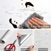 China Oil Proof High-Definition Digital Printing Marble PVC Decorative Film For Kitchen Counter-Top for sale