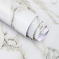 China High Gloss Marble Design Self-Adhesive Vinyl Film – Premium PVC Stickers For Countertop Wrapping for sale