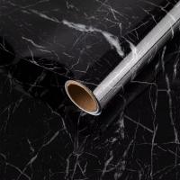 China Durable Marble Effect PVC Laminate Film For Kitchen And Furniture Anti-Scratch High Gloss Finish for sale