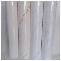China Home Decorative Waterproof PVC Marble Foil Self-Adhesive Stickers Wallpapers Contact Paper For Kitchen Countertop for sale