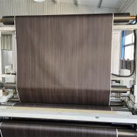 China Dark Wooden Grain Laminate PVC Foil Membrane For MDF Cabinet Door Vacuum Press for sale