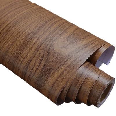 China Italian Style Mixed Oil Wood Look PVC Decorative Film For Furniture And Door Applications for sale