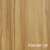 China Ultra Matte Realistic Wood Grain PVC Membrane Film For Kitchen Doors for sale