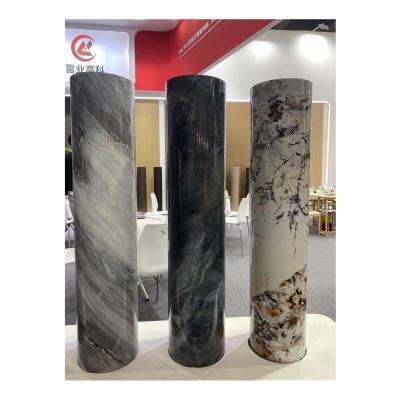 China Custom Marble Design Self-Adhesive PVC Decorative Film For Kitchen Cabinet Table Top for sale