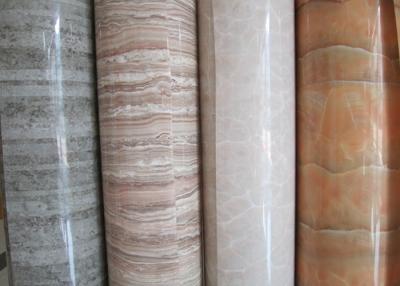 China Heating Resistant High Gloss PVC Film For Doors Marble Effect for sale