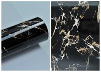 China Home Decor Granite PVC Self Adhesive Film Black Marble Vinyl Wrap For Countertops for sale