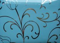 China Flower Printed Self Adhesive Pvc Film 0.15mm 0.2mm Kitchen Cabinet for sale