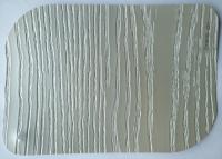 China Grey PVC Lamination Sheets 3D Embossed Furniture Cover 0.30mm for sale