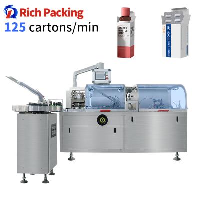 China RQ-120W Cartoning Packing Machine Automatic High Speed Medical Cosmetic Mask for sale