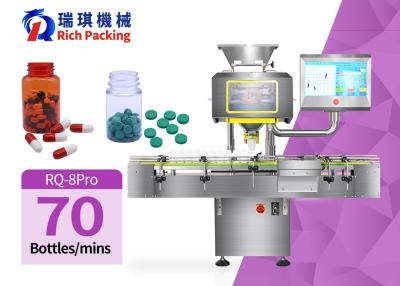 China Auto Visual Counting Bottling Machine With 100% Accuracy Stainless Steel PLC Control for sale
