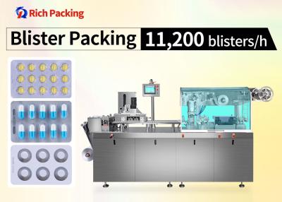 China Tablet Capsule Blister Packaging Machine 11200 Plates/h 12mm Servo Motor Driven for sale